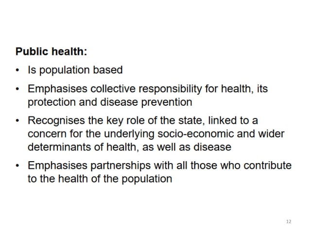 Concept of Public Health and Its Challenges | PPTX