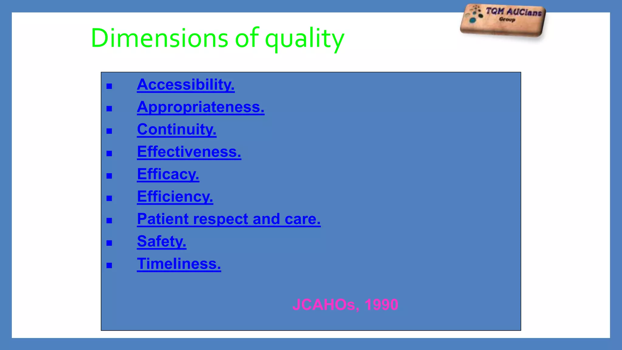 CONCEPT OF QUALITY MANAGEMENT IN HEALTHCARE ORGANISATIONS.pptx