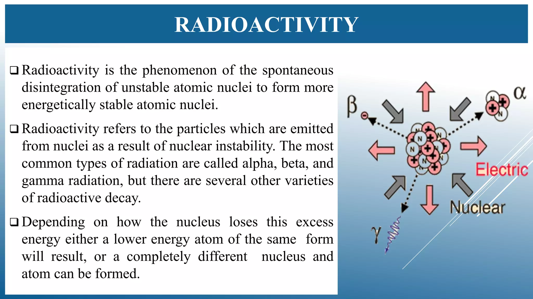 Concept of radioactivity, radioactivity counting methods with ...