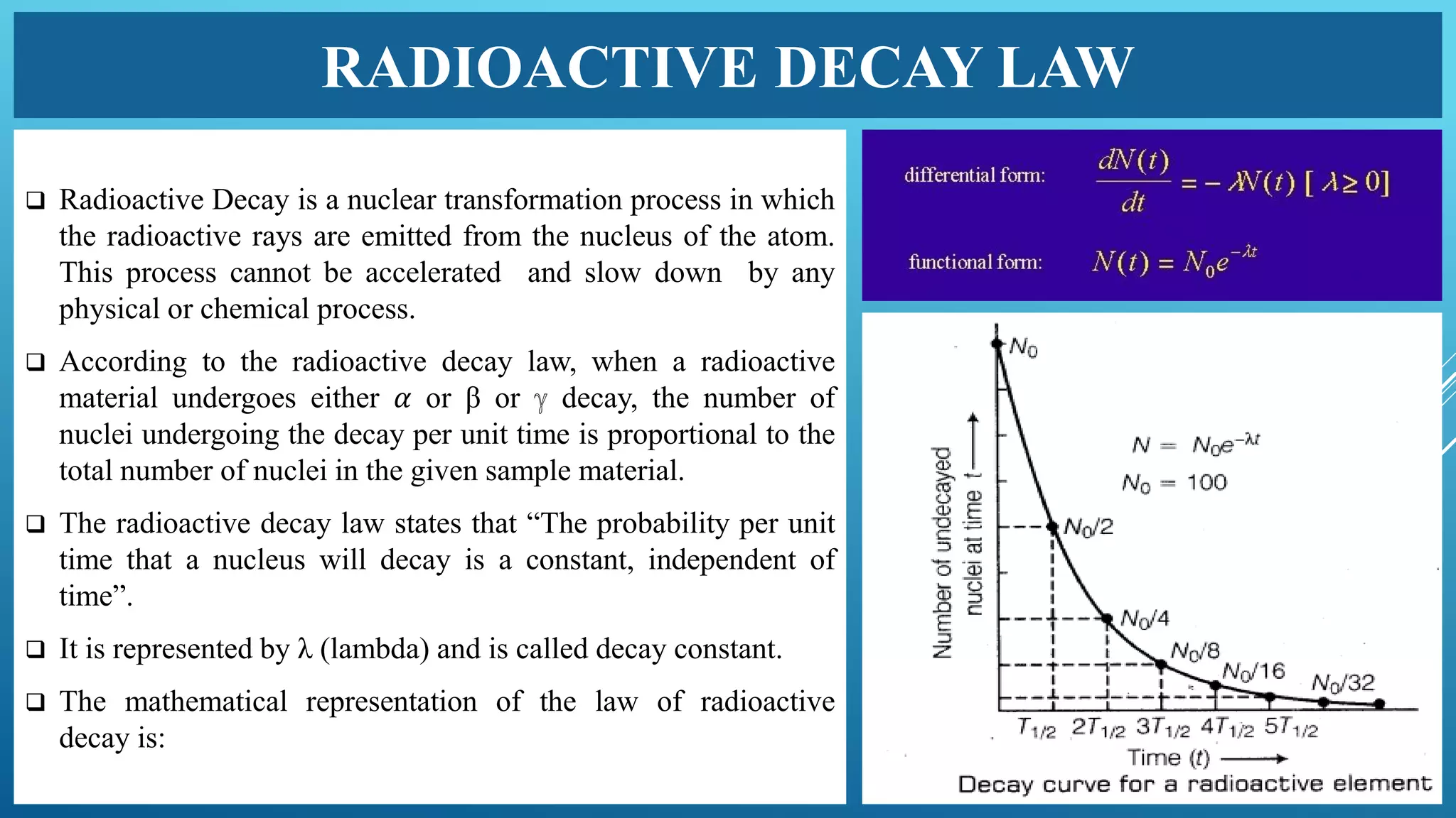 Concept of radioactivity, radioactivity counting methods with ...