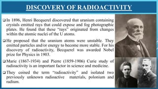 Concept of radioactivity, radioactivity counting methods with ...