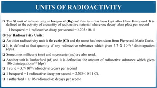 Concept of radioactivity, radioactivity counting methods with ...