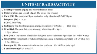 Concept of radioactivity, radioactivity counting methods with ...