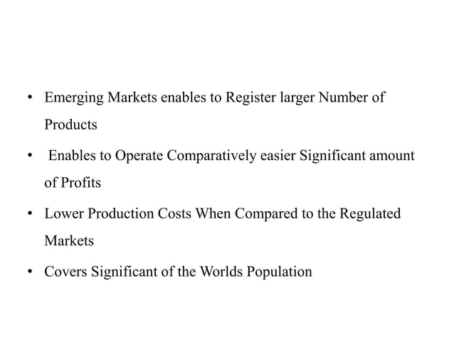 Concept of regulated and non regulated markets | PPTX | Pharmaceutical ...