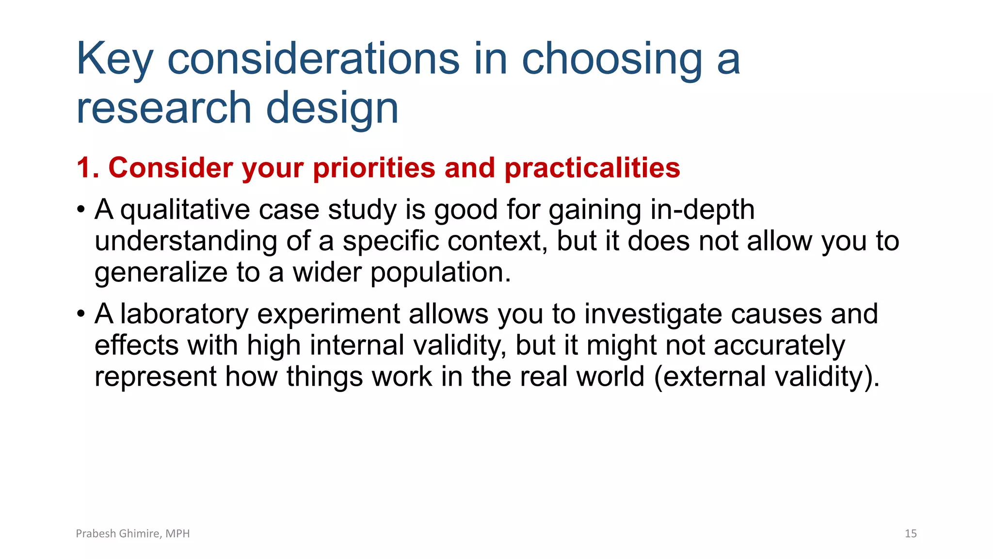 Concept of research design | PPTX