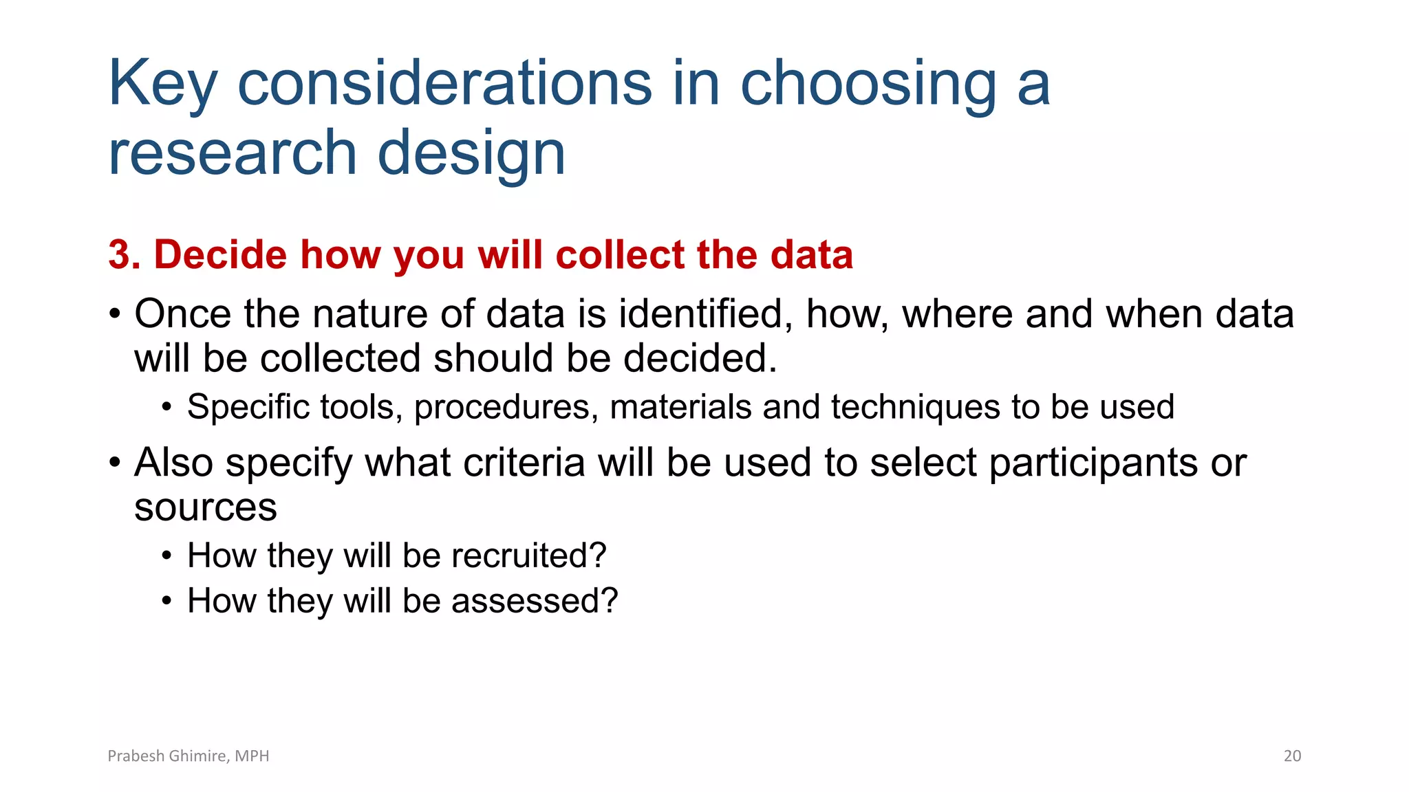 Concept of research design | PPTX