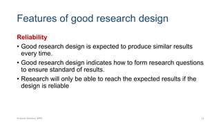 Concept of research design | PPTX