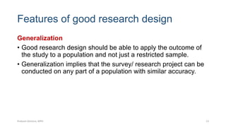 Concept of research design | PPTX