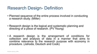 Concept of research design | PPTX
