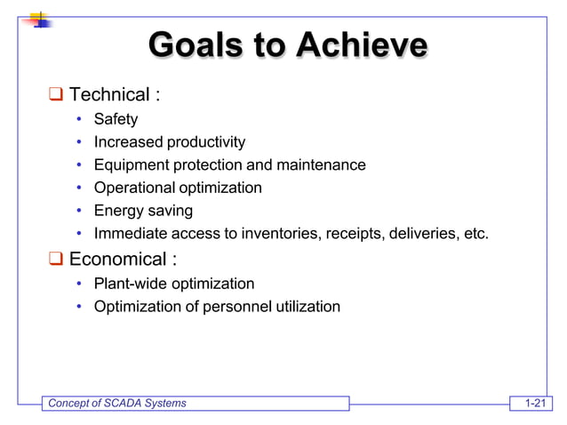 Concept of SCADA System, PLC, RTUs,Network.pptx | Computer Networking | Computing