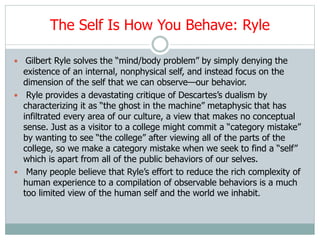 Consciousness, Identity and Self | PPTX