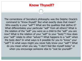 Consciousness, Identity and Self | PPTX