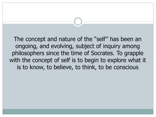 Consciousness, Identity and Self | PPTX