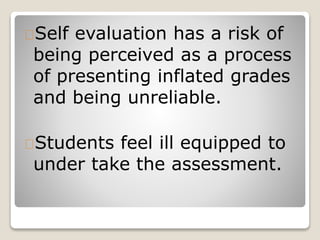 Concept of self reflection and peer evaluation | PPT
