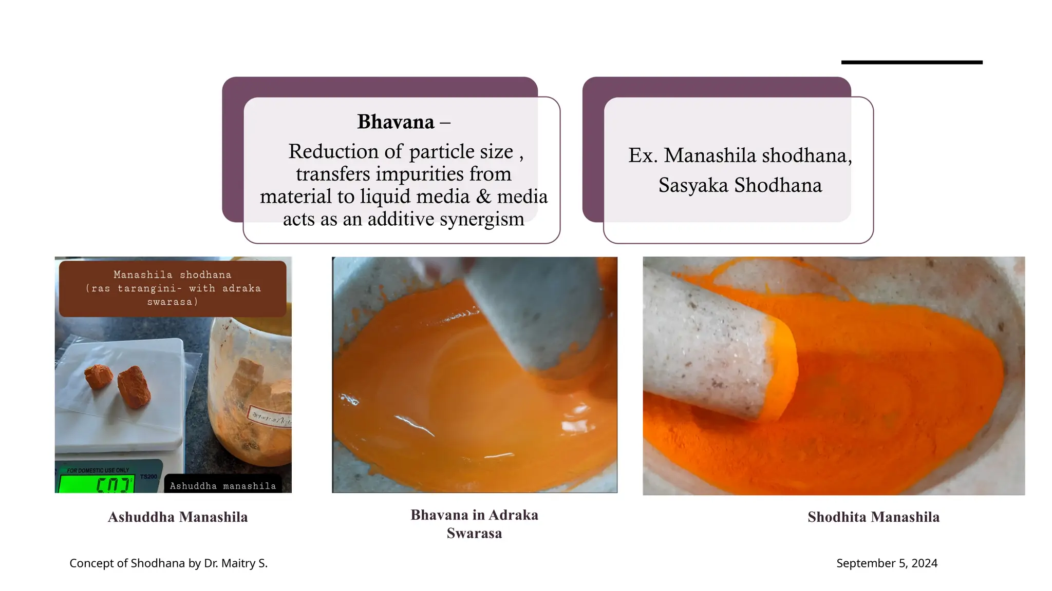Concept of Shodhana in Rasashastra & Bhaishajya Kalpana by Dr. Maitry S ...