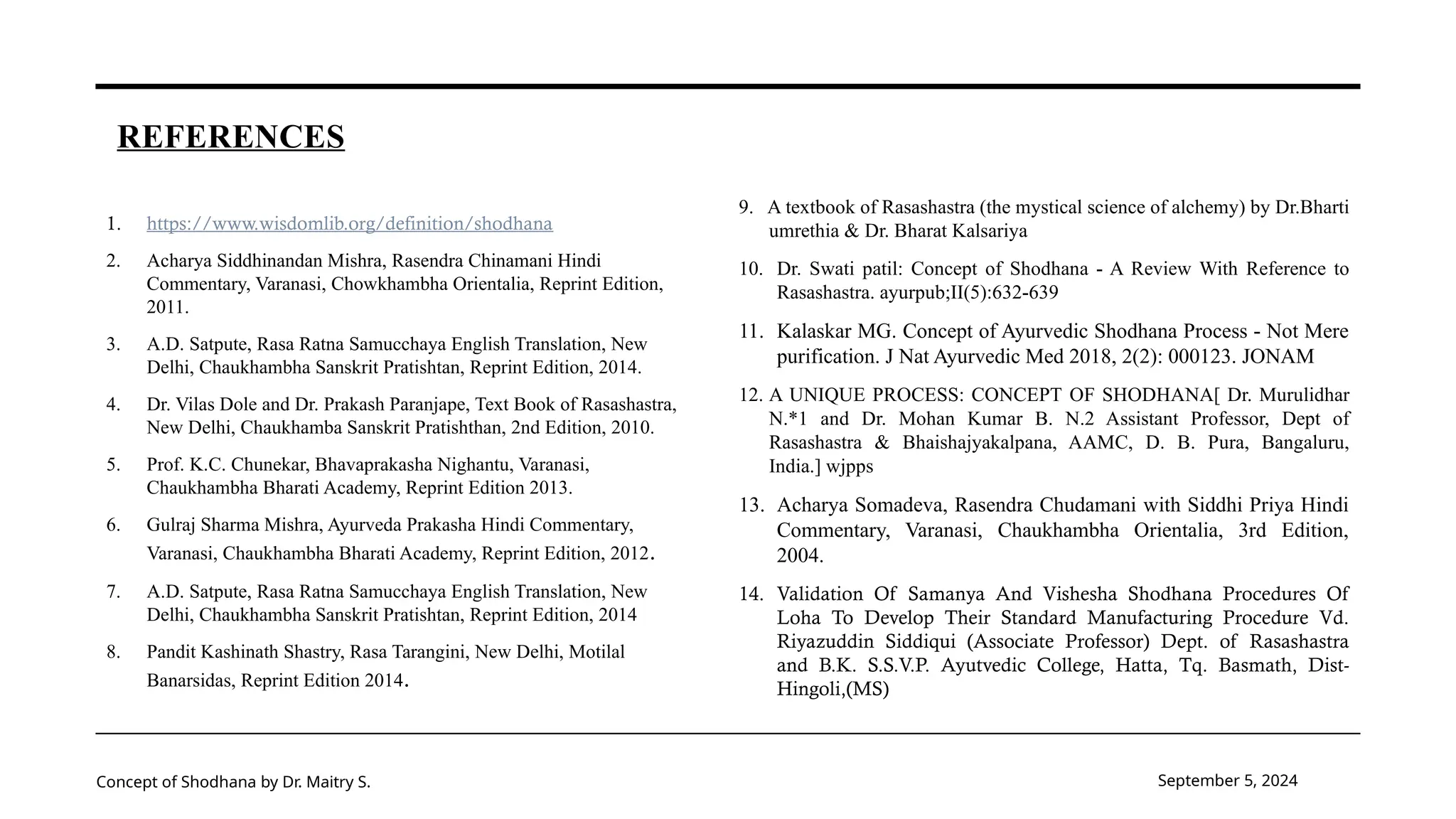 Concept of Shodhana in Rasashastra & Bhaishajya Kalpana by Dr. Maitry S ...