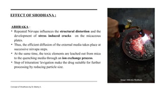 Concept of Shodhana in Rasashastra & Bhaishajya Kalpana by Dr. Maitry S ...