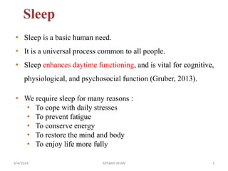 CONCEPT OF SLEEP or the sleep pattern .pptx