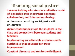 Concept of social justice : Education as a means | PPTX