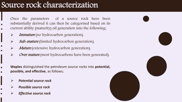 Concept of Source Rock Characterisation | PPTX | Chemistry | Science