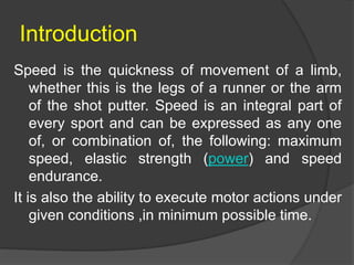 Concept of speed | PPTX