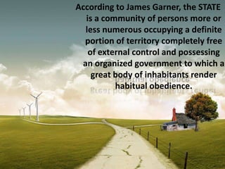 CONCEPT OF STATE AND GOVERNMENT | PPTX