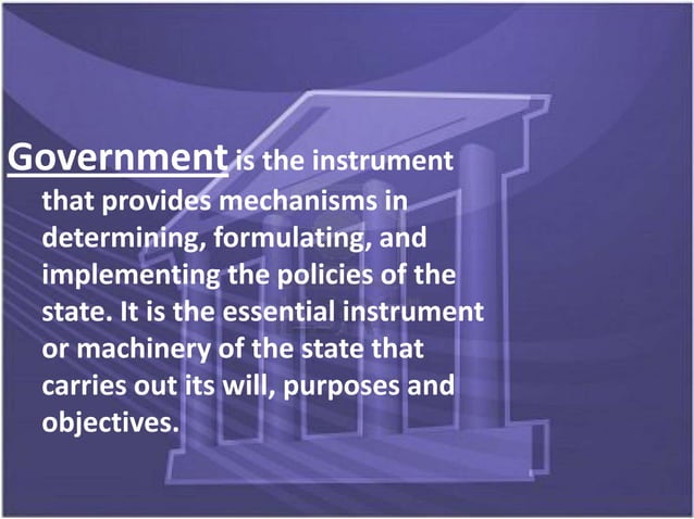 CONCEPT OF STATE AND GOVERNMENT | PPTX