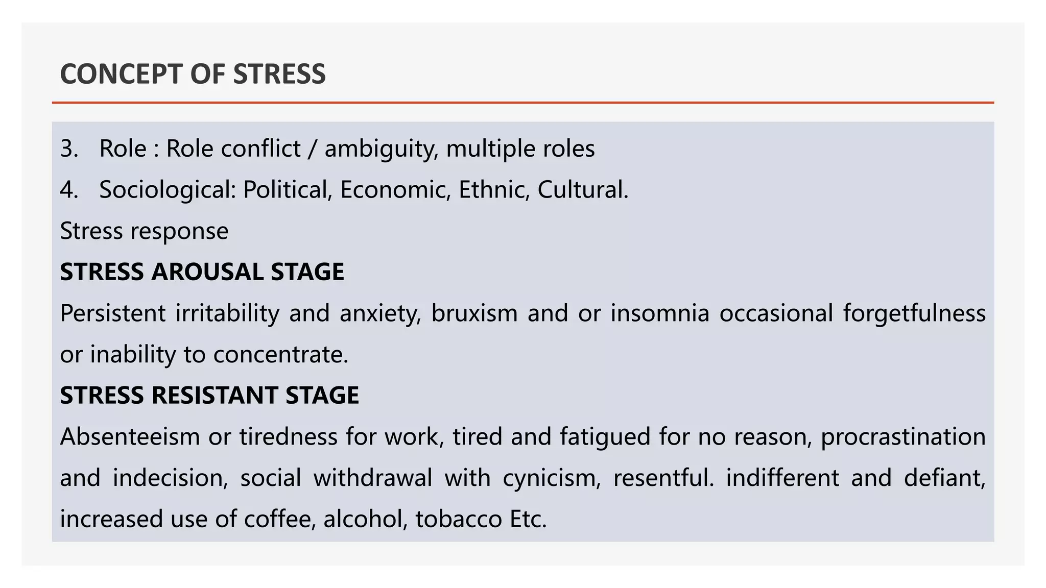 CONCEPT OF STRESS | PPTX