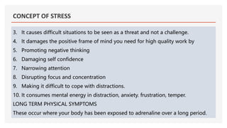 CONCEPT OF STRESS | PPTX