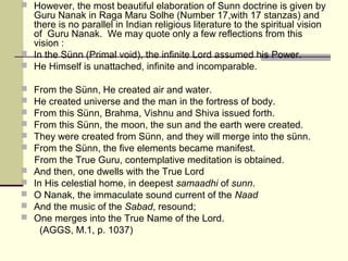 Concept of sunn in sukhmani and big bang cosmology | PPT