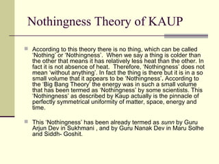 Concept of sunn in sukhmani and big bang cosmology | PPT