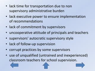 Concept of supervision | PPTX
