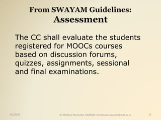 Concept of SWAYAM MD 01062020 | PPTX