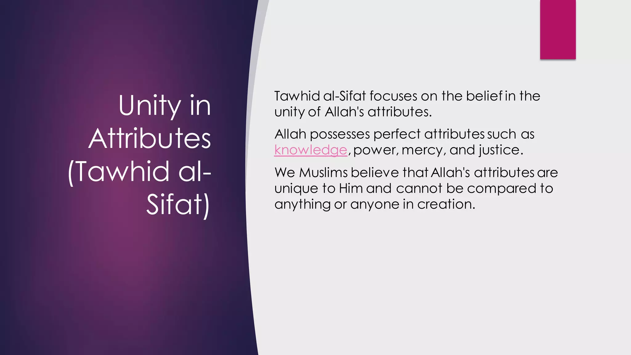 Concept of tawhid in islam | PDF