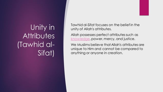 Concept of tawhid in islam | PPT
