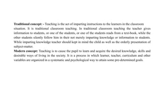 Concept of teaching | PPT