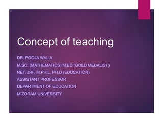 Concept of teaching | PPTX