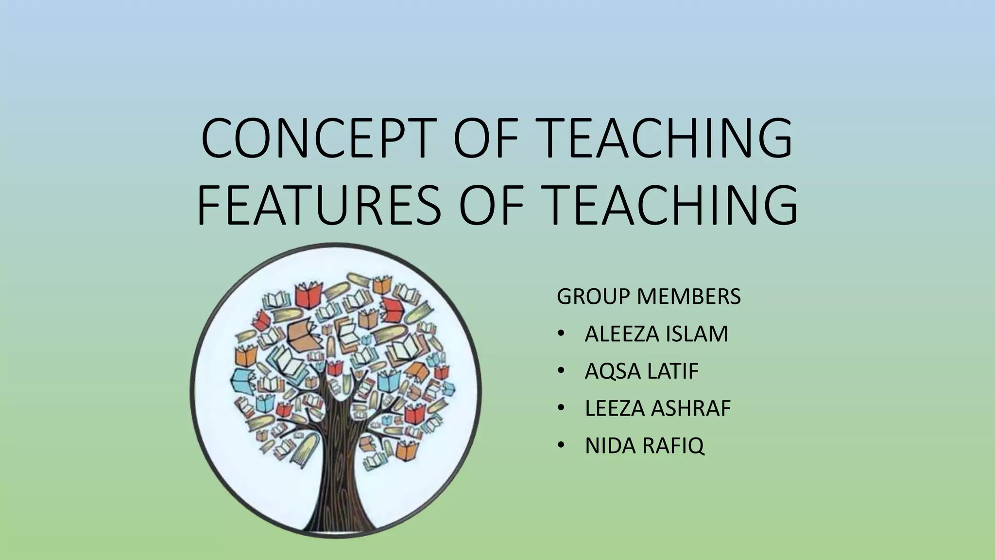 Concept of teaching | PPTX