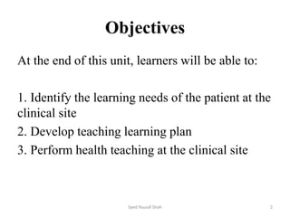 Concept of Teaching Learning.ppt:BSN YEAR 1 SEMESTER 1 FON-1x | PPTX