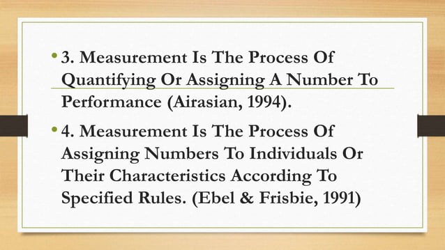 Concept of Test, Measurement, Assessment and Evaluation | PPTX
