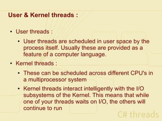 Concept of thread | PPT