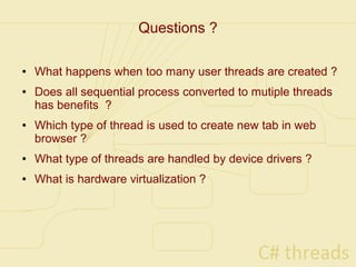 Concept of thread | PPT