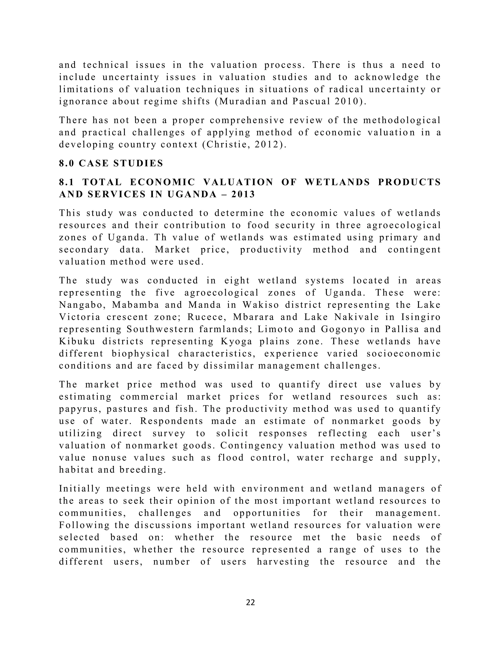 Concept of total economic value in environmental management | PDF