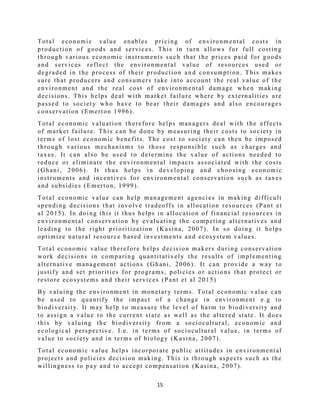 Concept of total economic value in environmental management | PDF