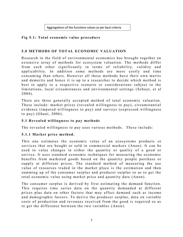 Concept of total economic value in environmental management | PDF