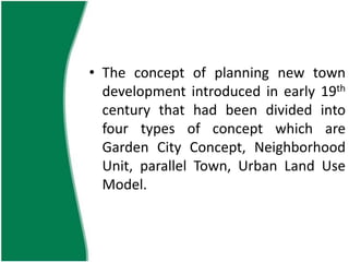 Concept of town planning development | PPTX