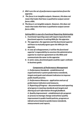 Training and development, and performance management process in an ...