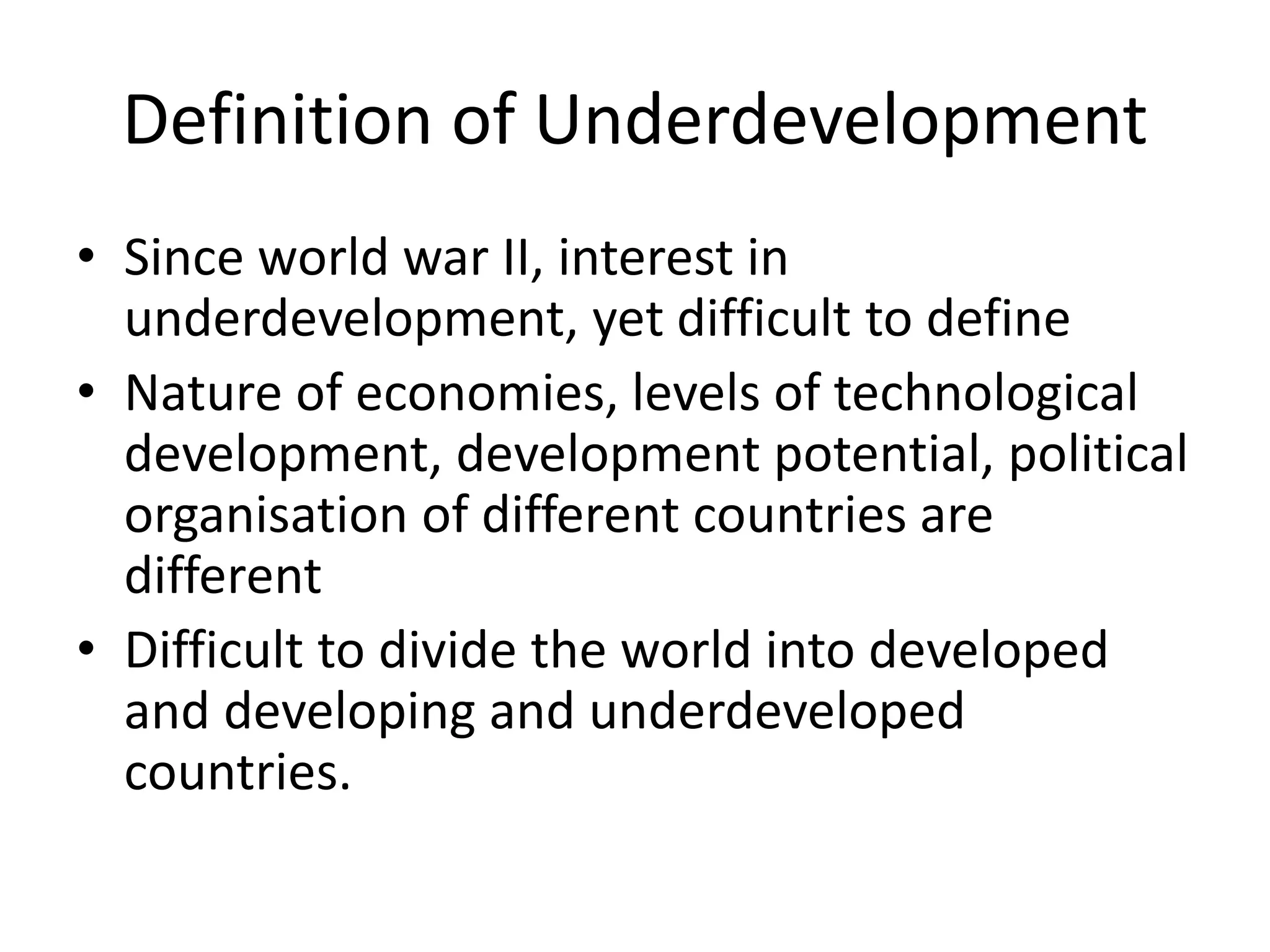 Concept of Underdevelopment and development.pptx