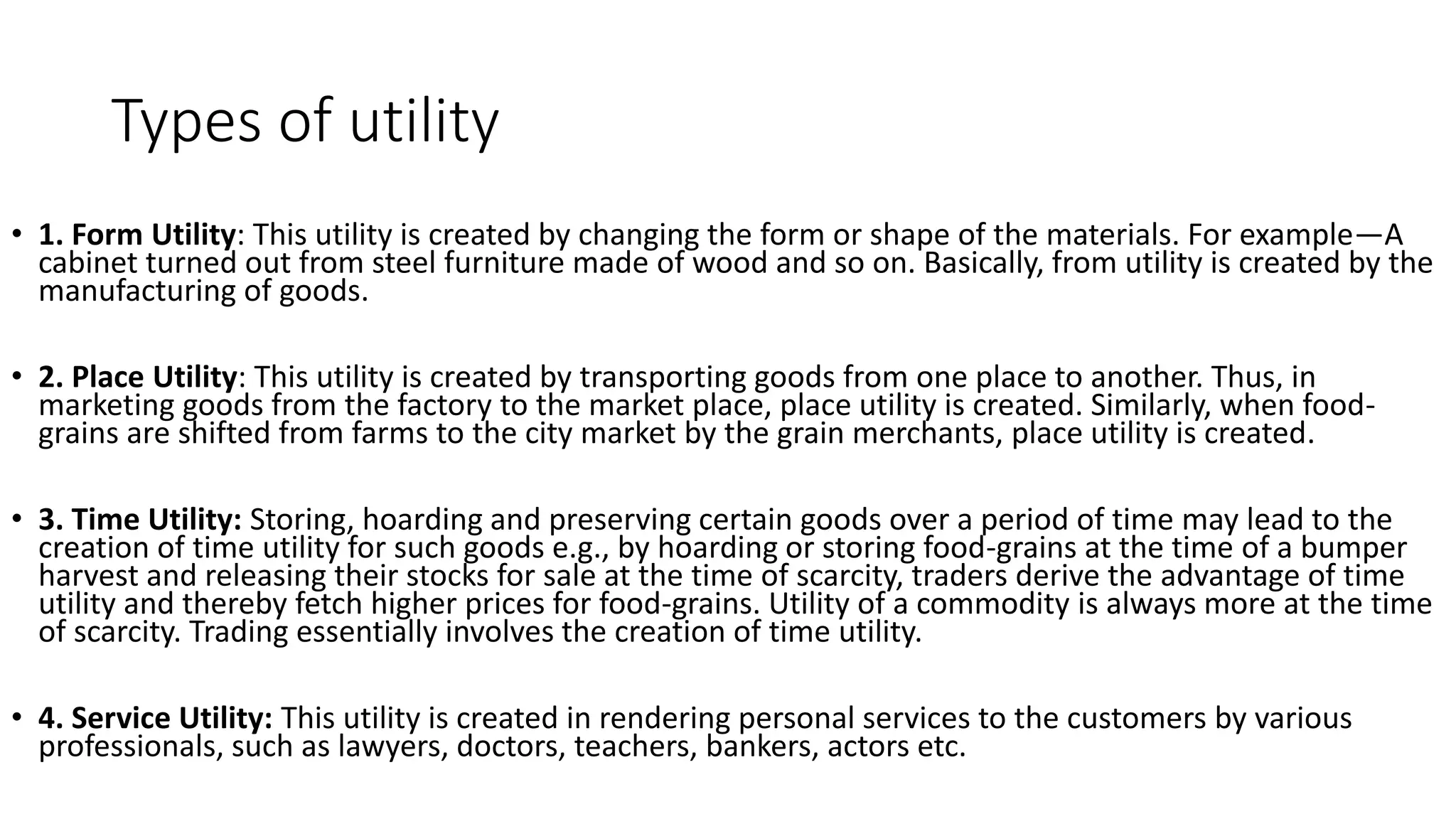 Concept of utility | PPTX