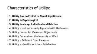 Concept of utility | PPTX